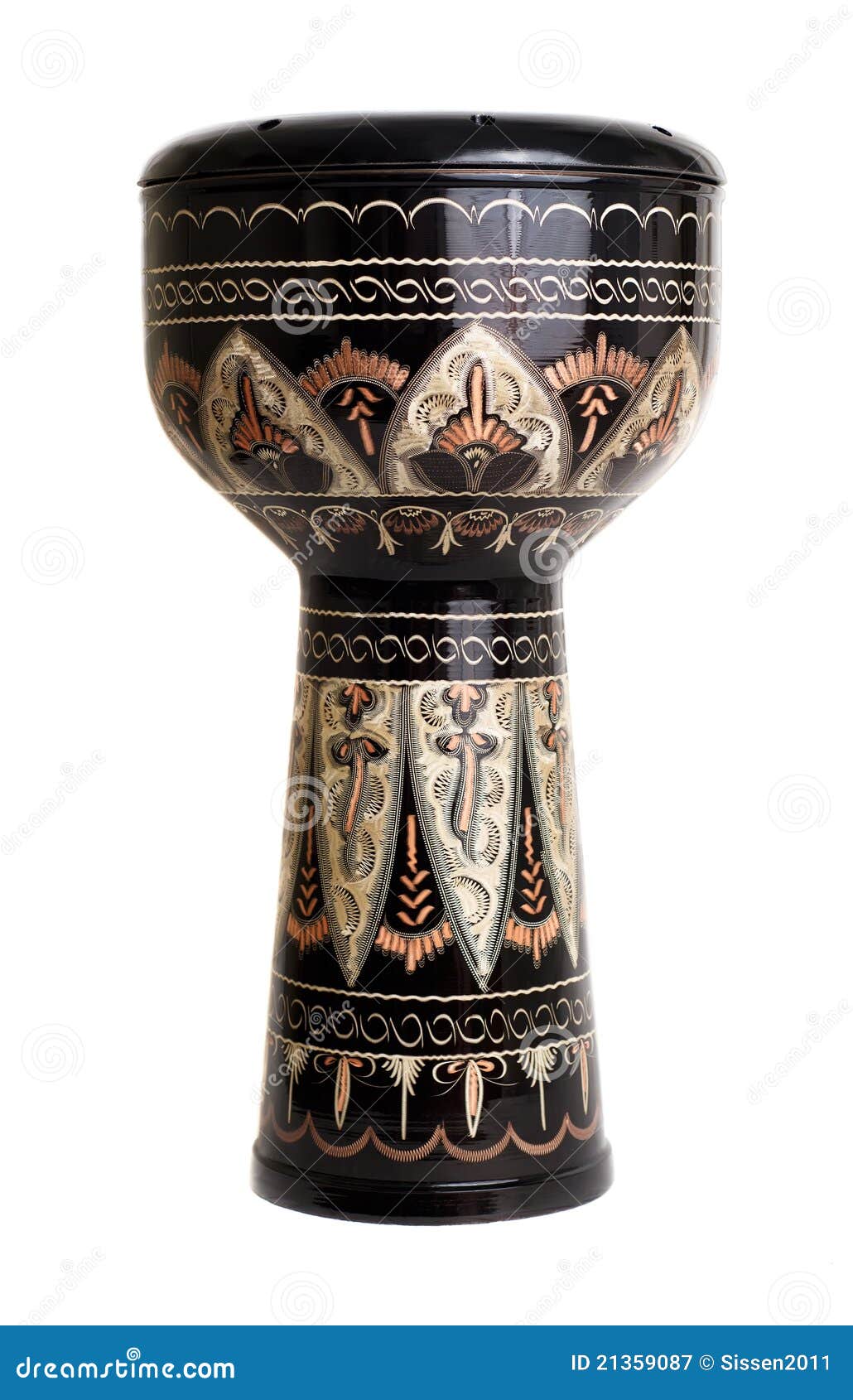 Dumbek turco immagine stock. Immagine di percussione - 21359087