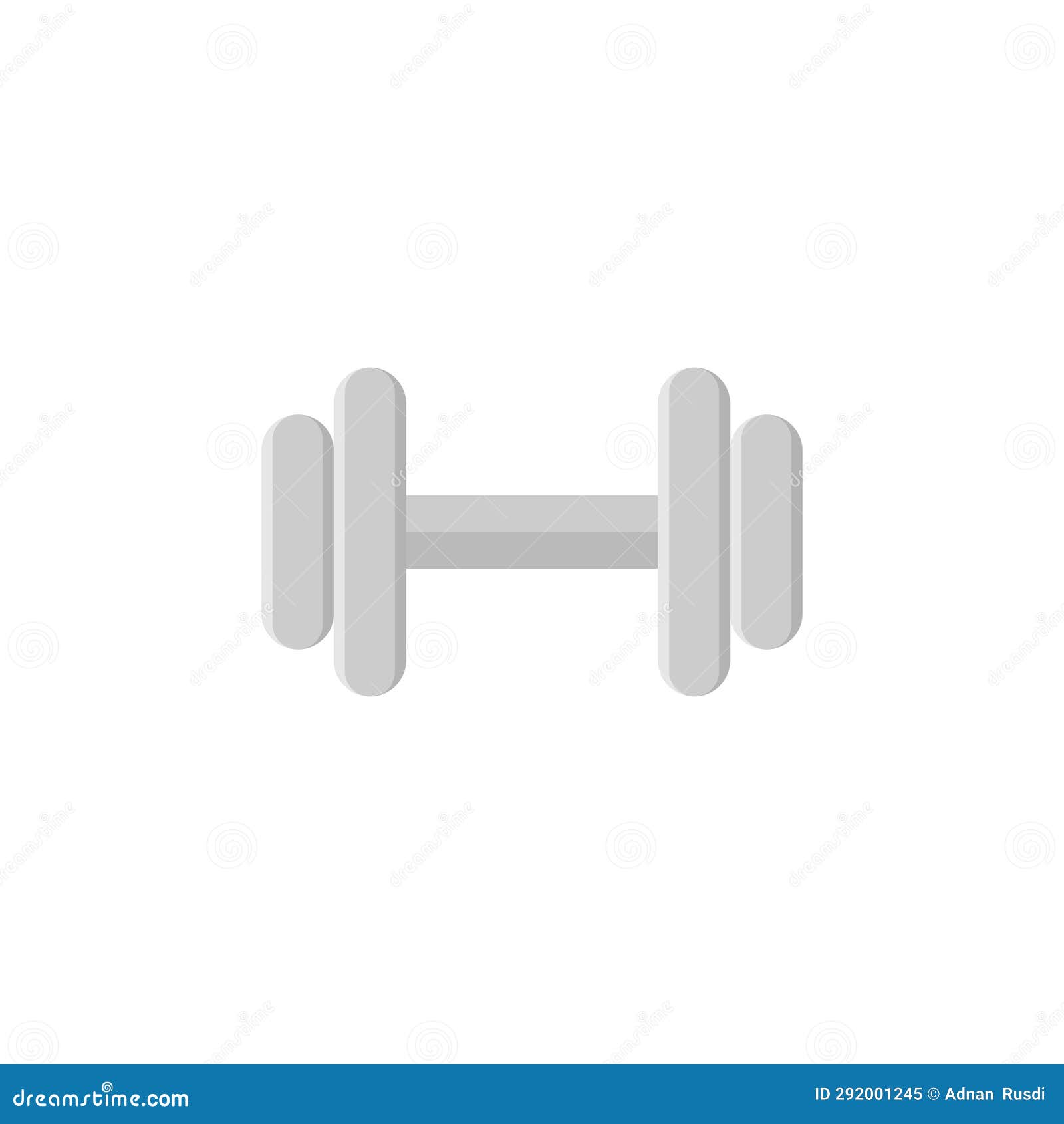 Dumbell Flat Design Vector Illustration Stock Vector - Illustration of ...