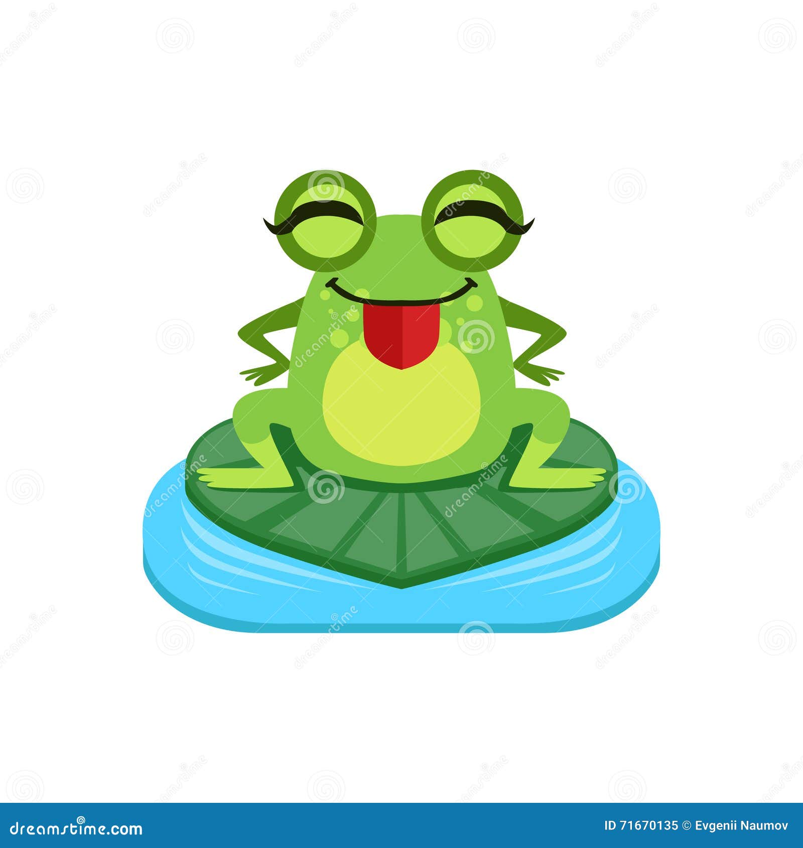 Dummer Karikatur-Frosch-Charakter Vektor Abbildung - Illustration von ...