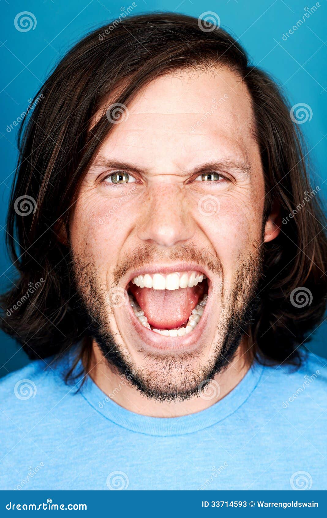 Dummer lustiger Mann stockbild. Bild von gefühl, glücklich - 33714593