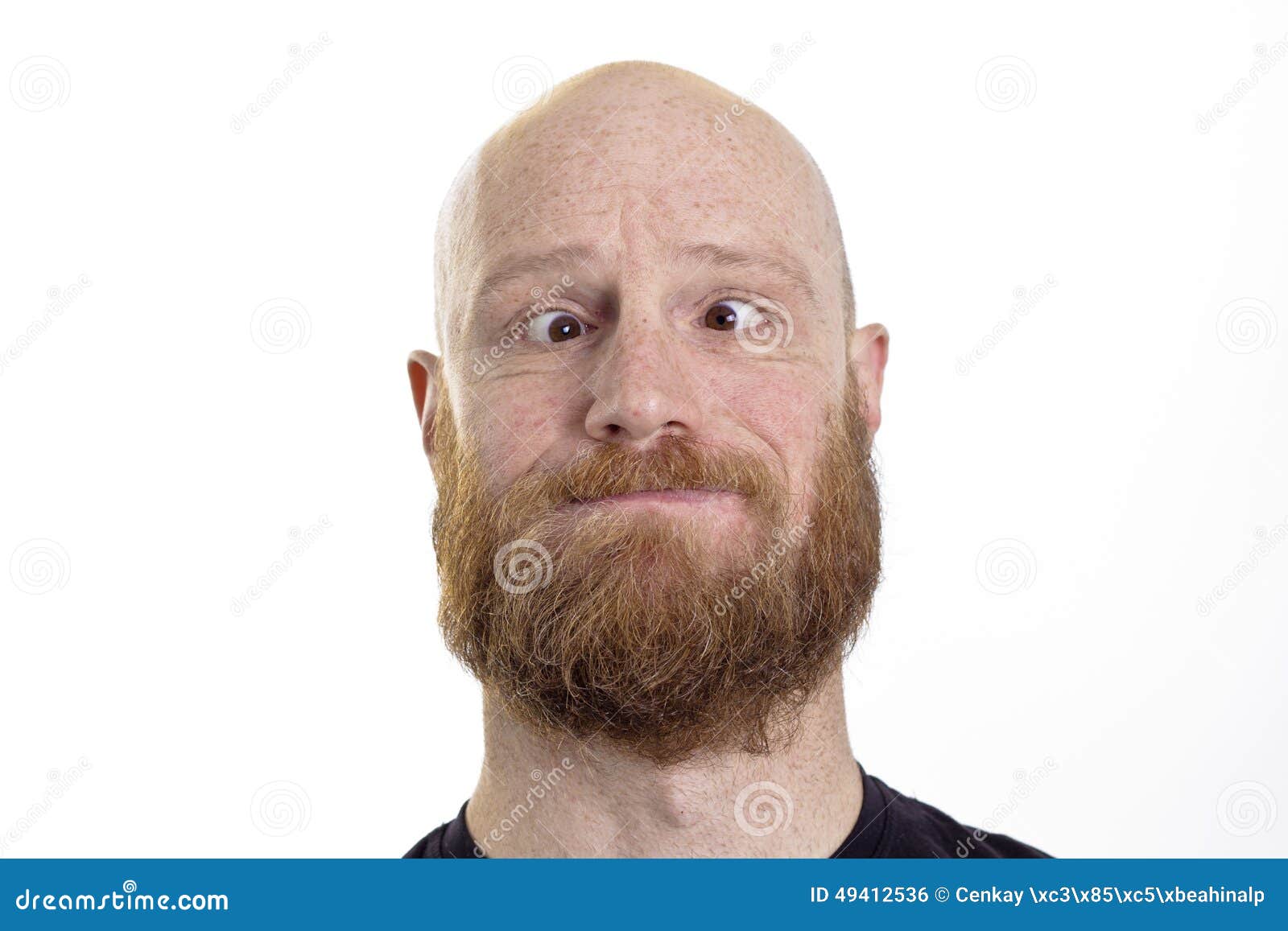 Dummer Mann Mit Gekreuzten Augen Stockfoto - Bild von getrennt, augen ...