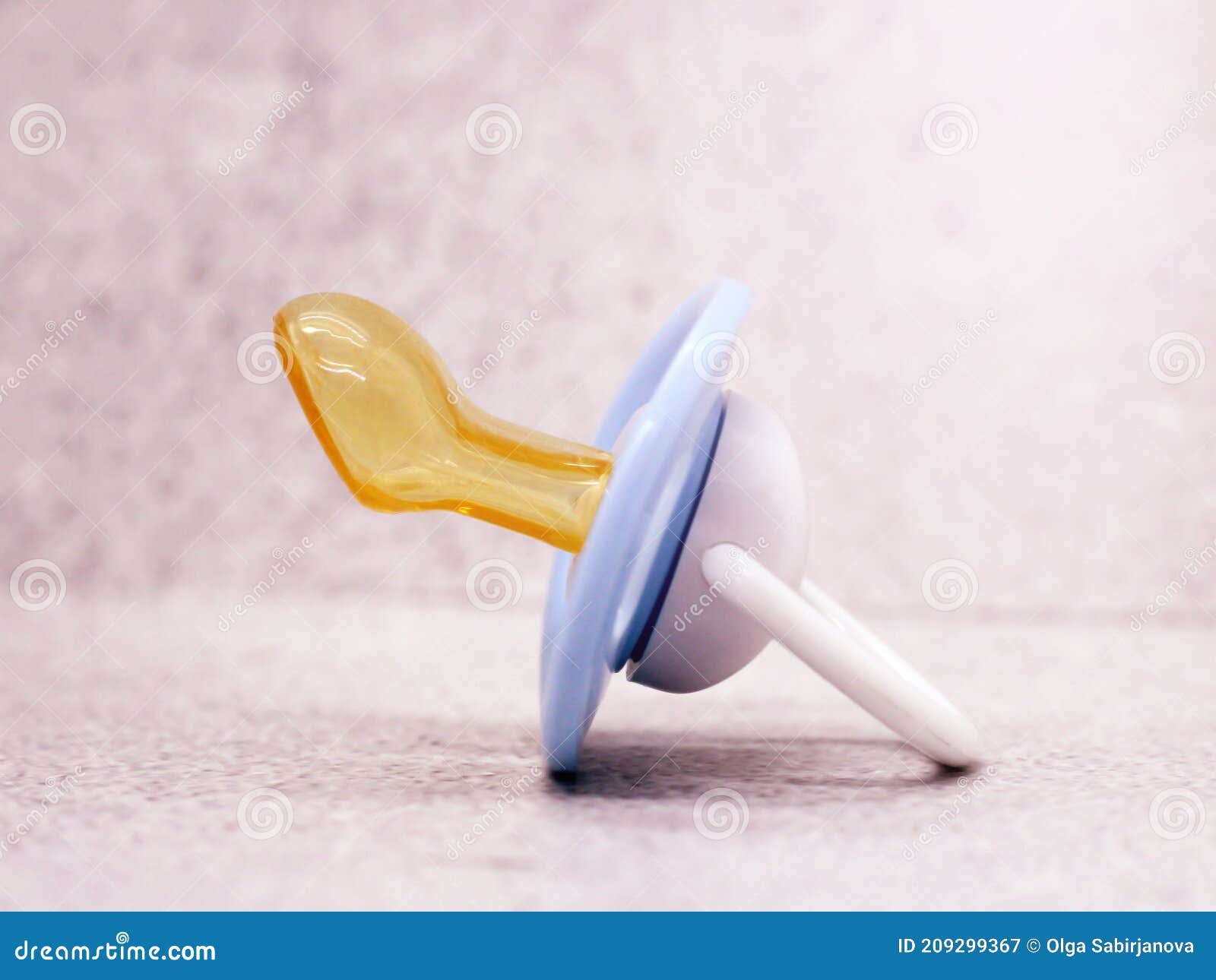 Dummy, Blue Baby Pacifier so Close, Object Stock Image - Image of ...