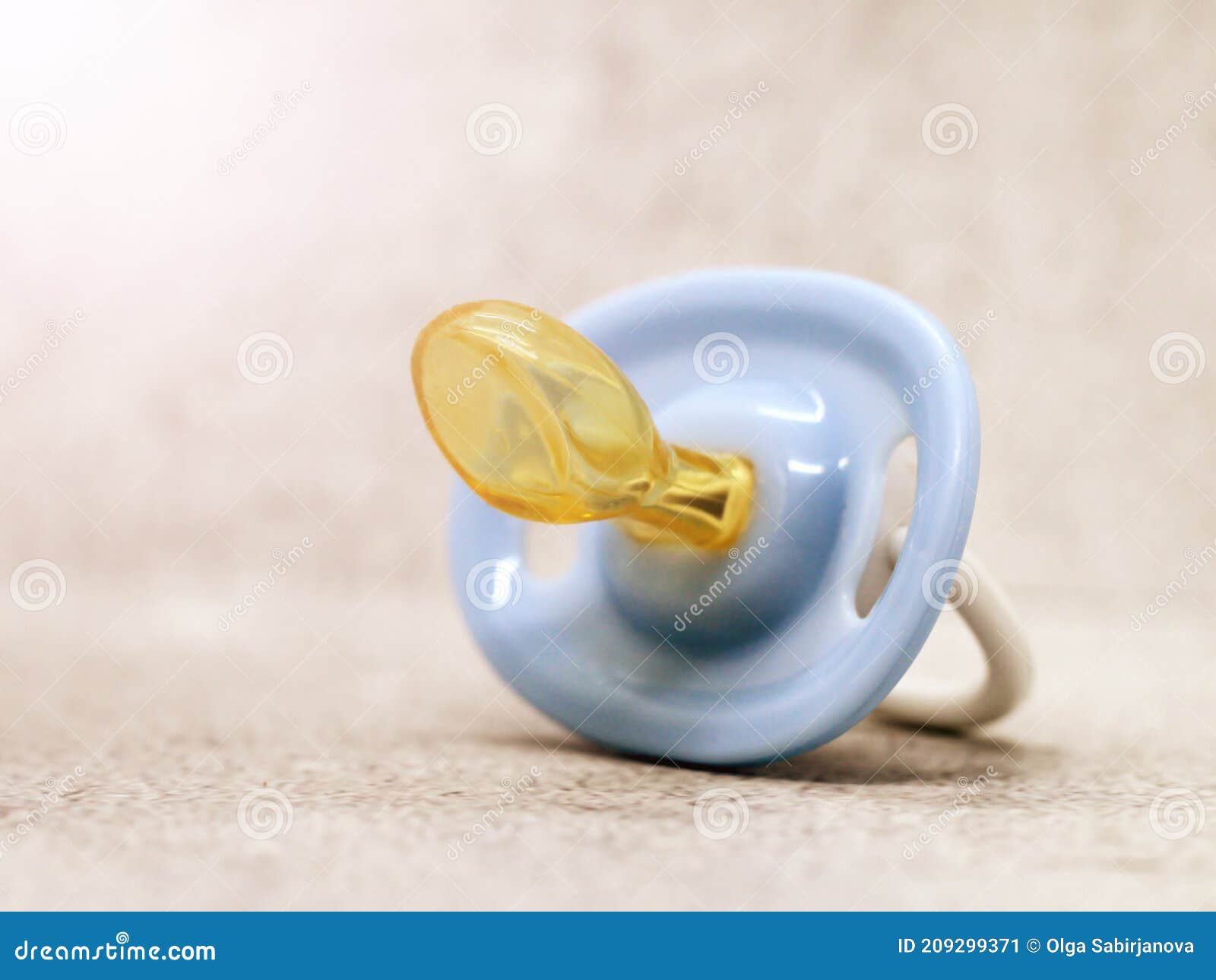 Dummy, Blue Baby Pacifier so Close Stock Image - Image of soother ...