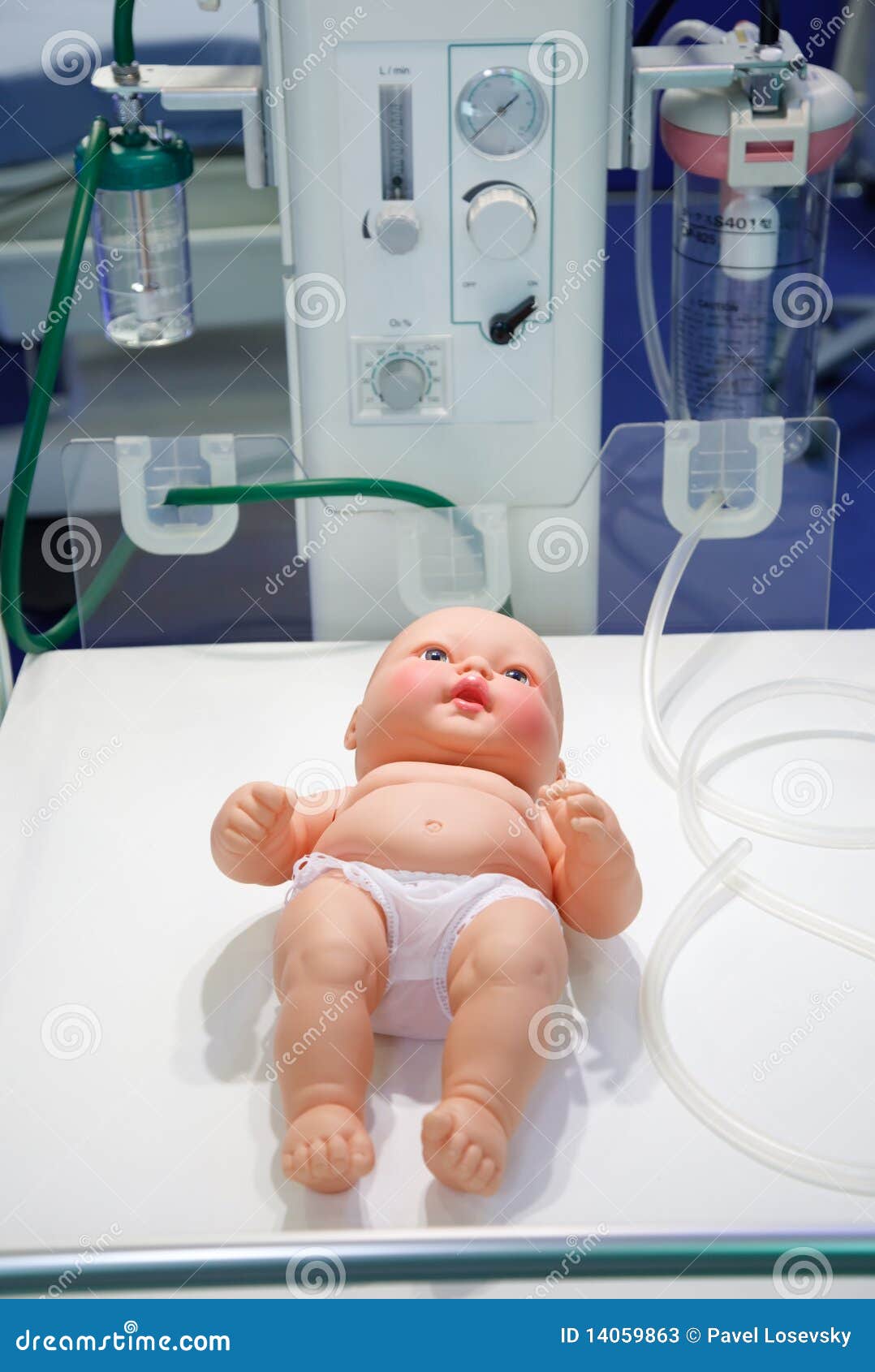 Dummy of Child in Medical Box Stock Image - Image of infant, hospital ...