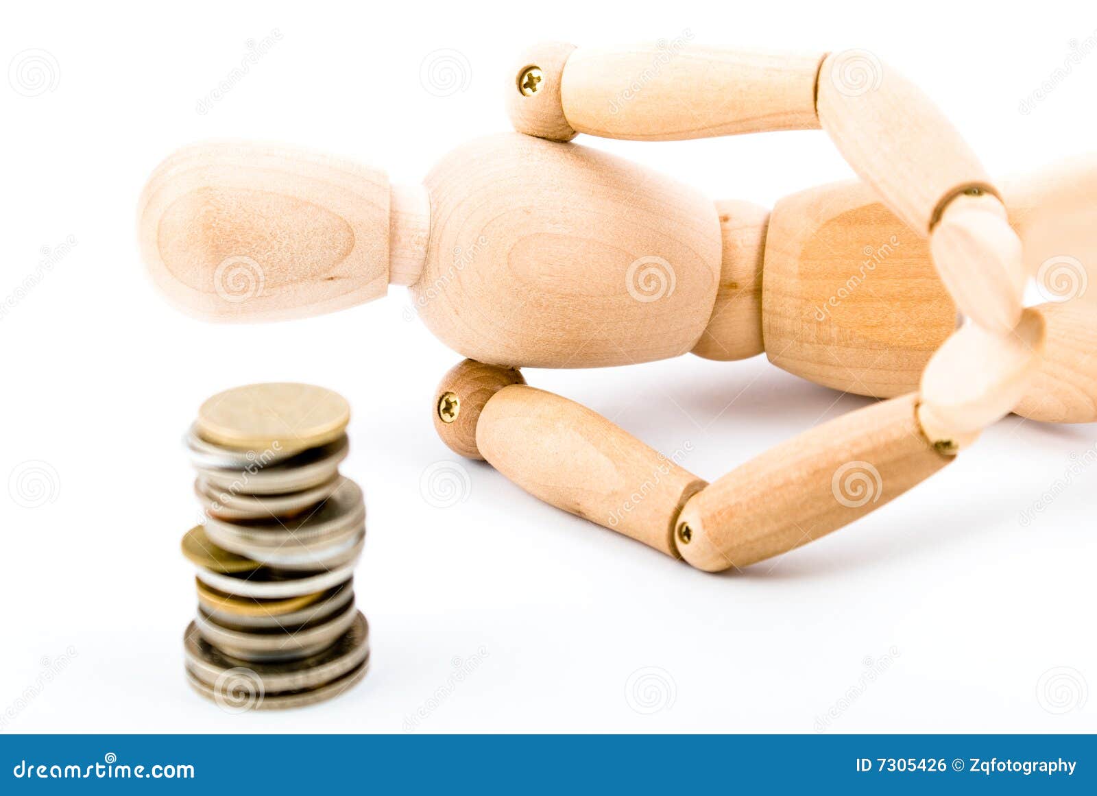 Dummy with coins stock photo. Image of pattern, investment - 7305426