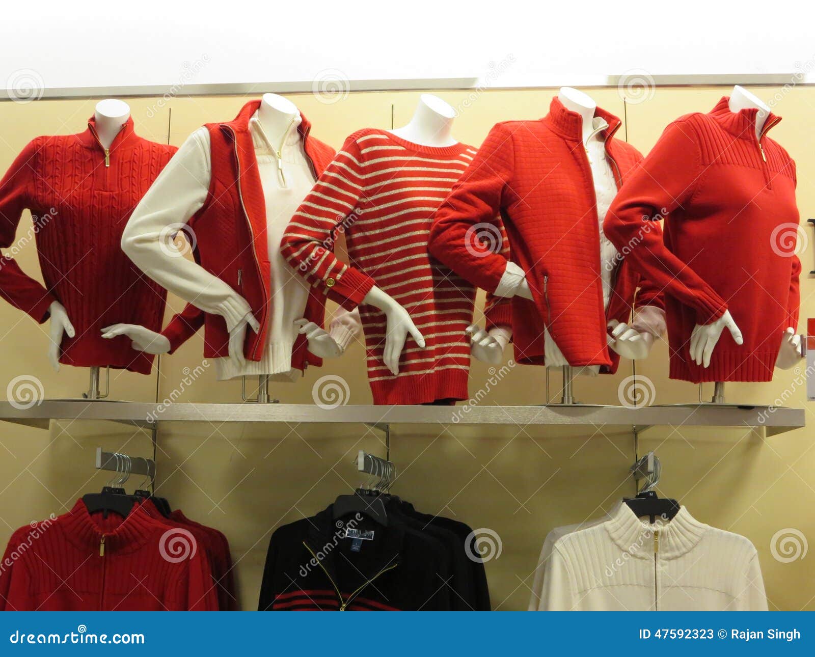 Dummy Display of Winter Clothes Stock Image - Image of seasonal ...