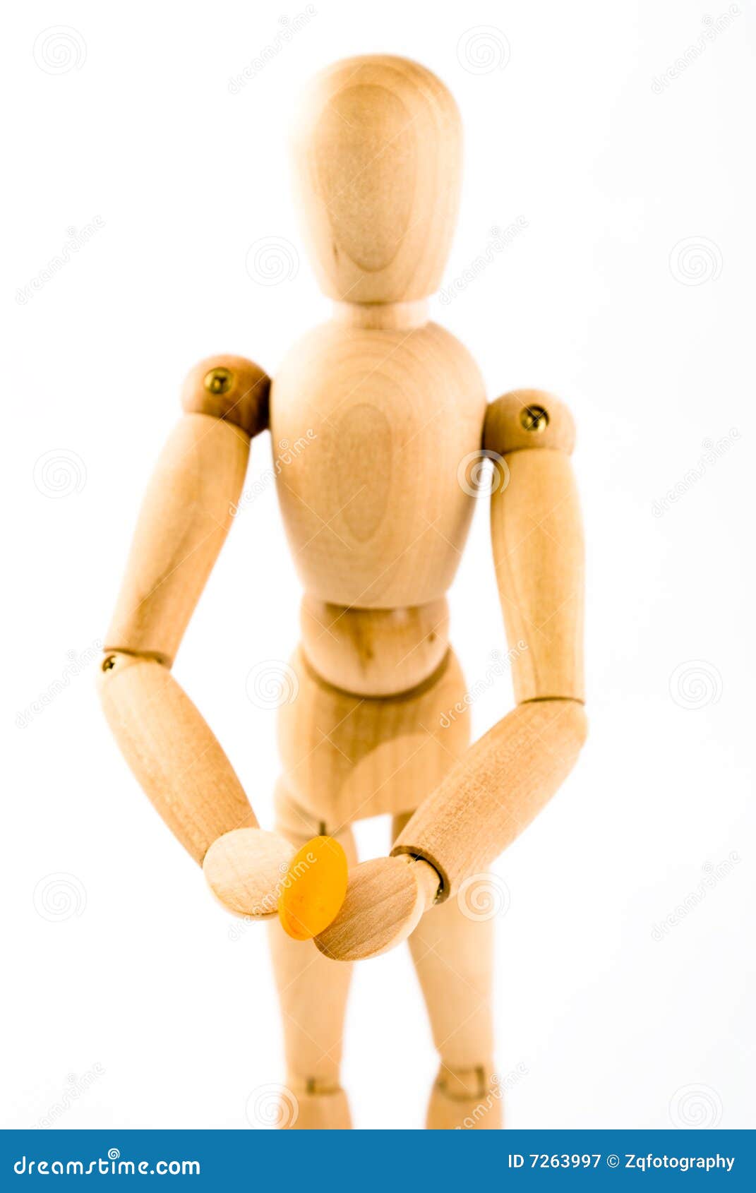 Dummy doctor with tablet stock image. Image of wooden - 7263997