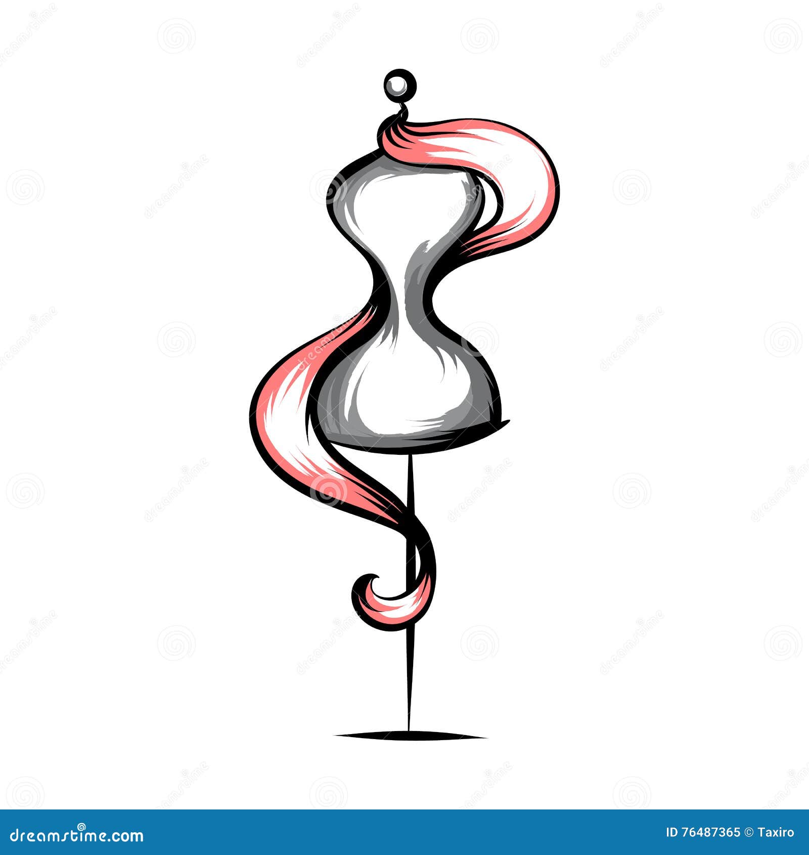 Dummy Dress Hand Drawing Illustration Vector | CartoonDealer.com #74510795