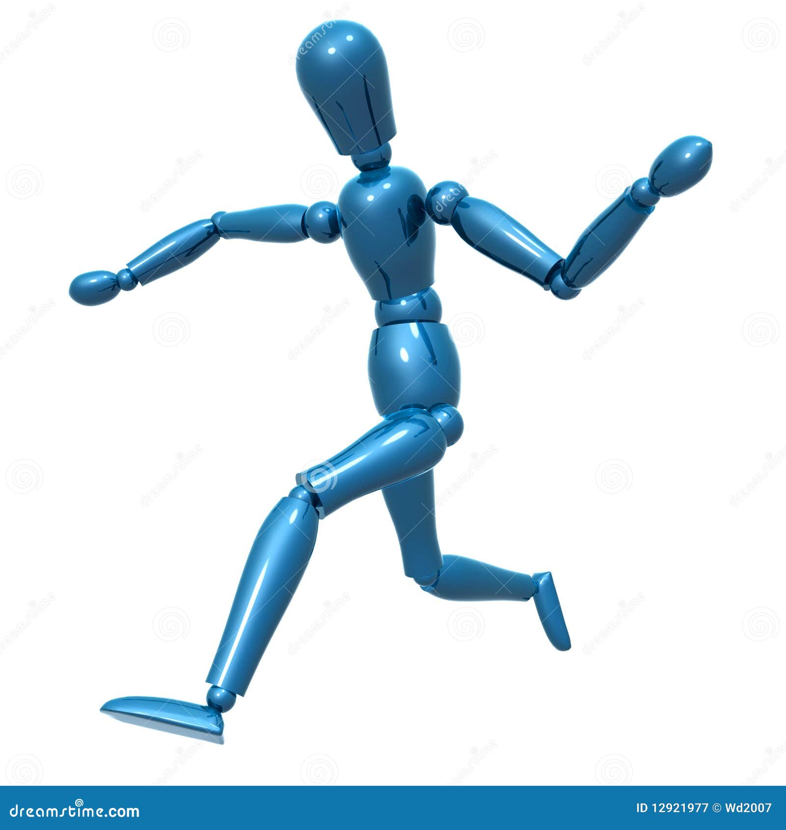 Dummy Figure on Dancing Pose Stock Illustration - Illustration of dance ...