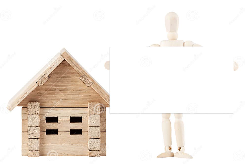 Dummy with house stock photo. Image of condominiums, carrying - 24692424