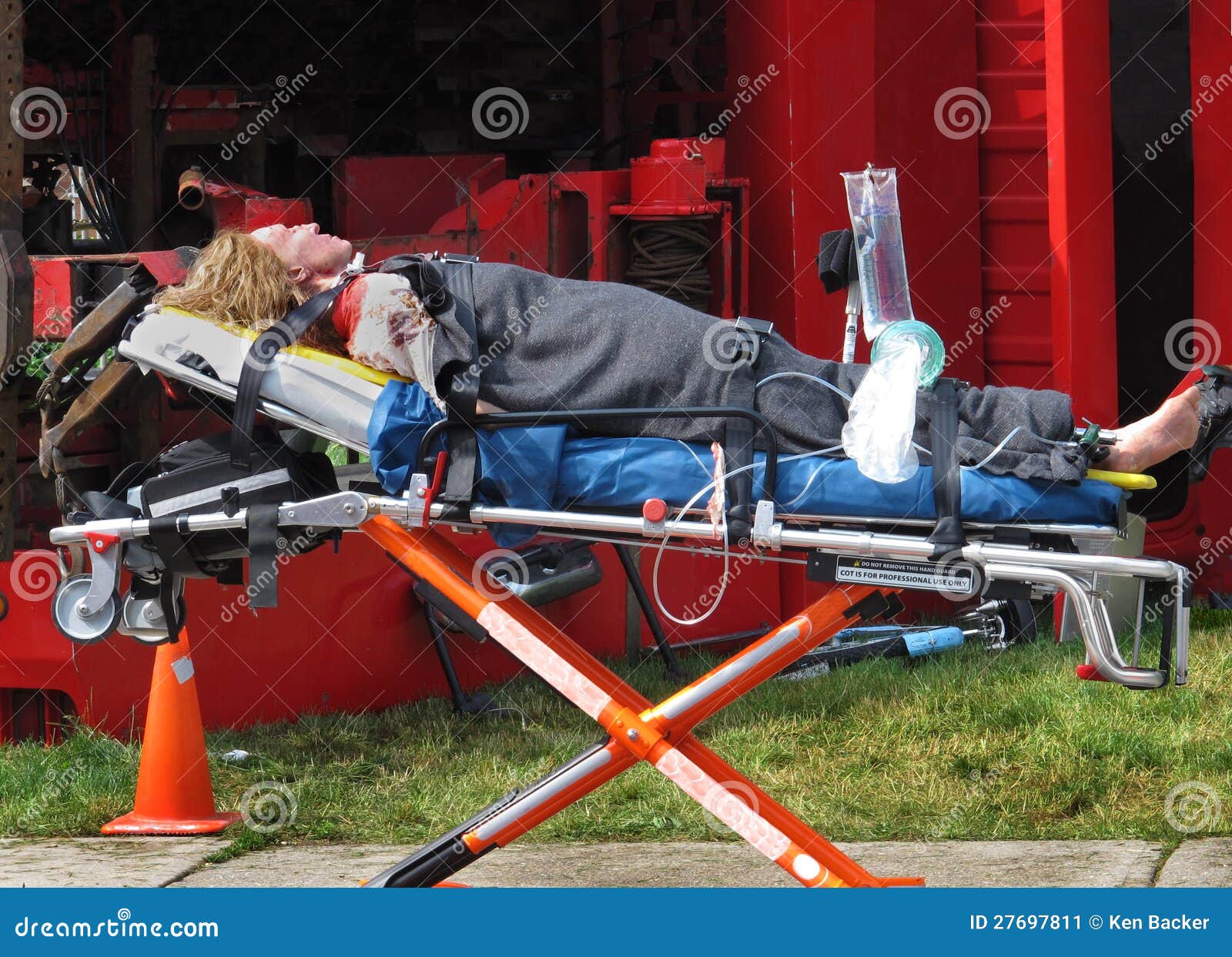 Two People On A Stretcher