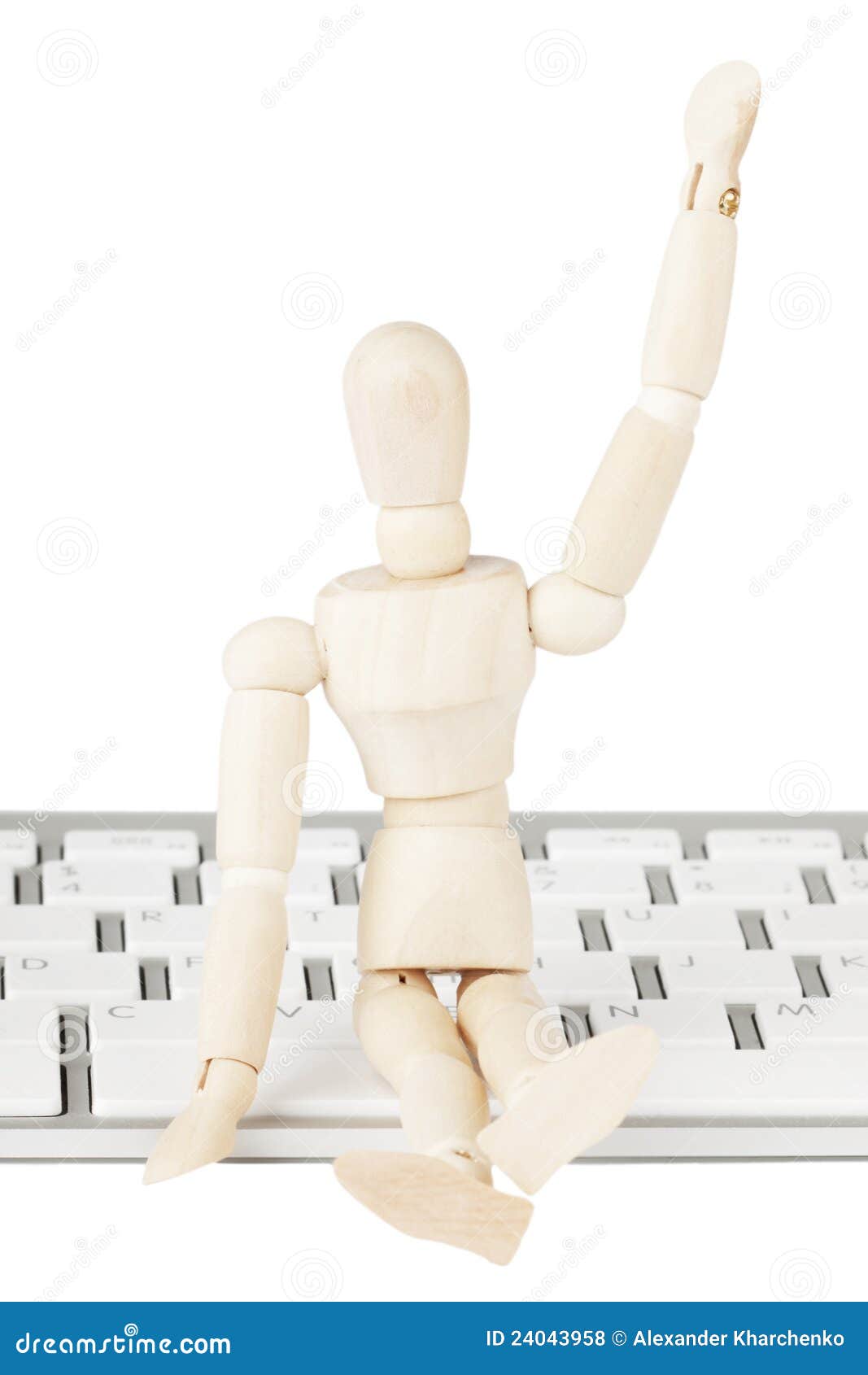 Dummy with a keyboard stock photo. Image of miniature - 24043958