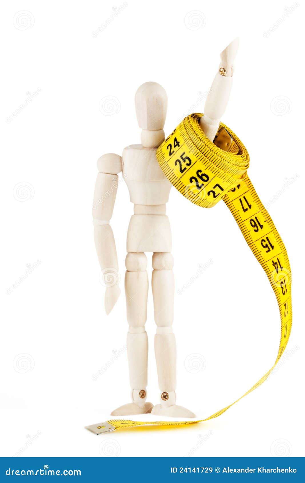 Dummy with measuring tape stock image. Image of measure - 24141729