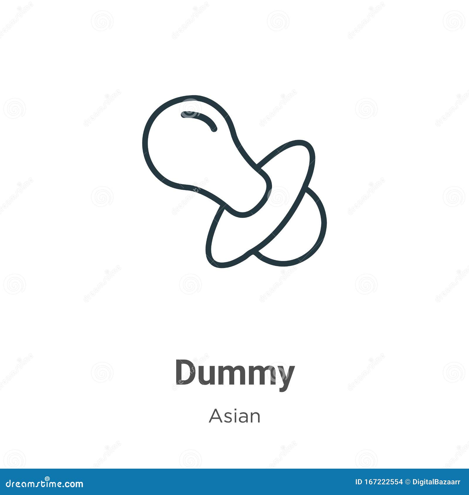 Dummy Outline Vector Icon. Thin Line Black Dummy Icon, Flat Vector ...