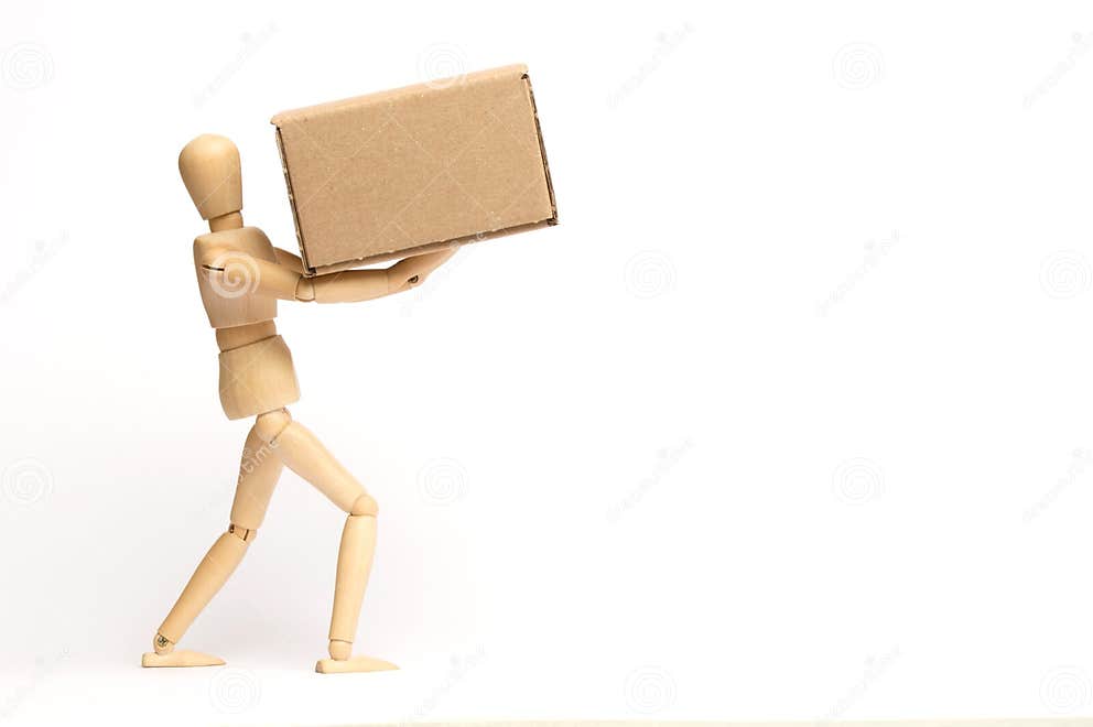 Dummy with pack stock image. Image of delivery, pack - 60261375