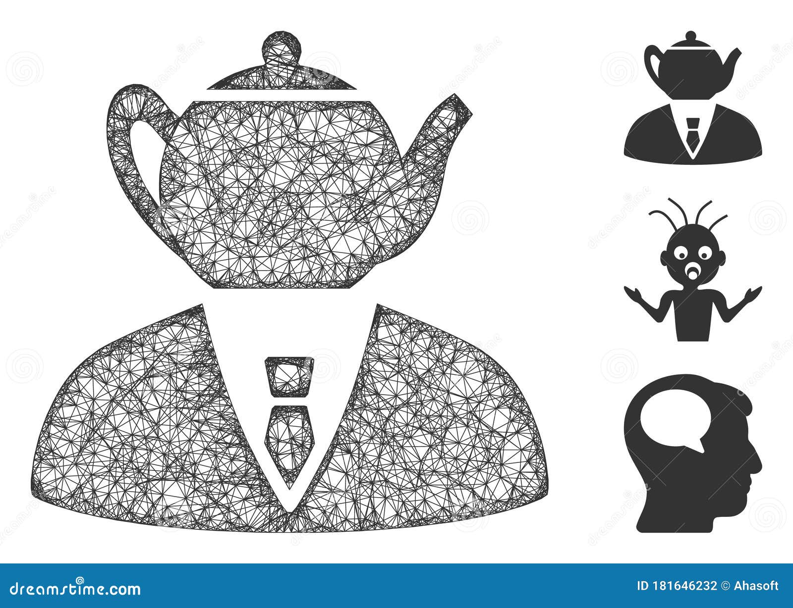 Dummy Person Polygonal Web Vector Mesh Illustration Stock Illustration ...