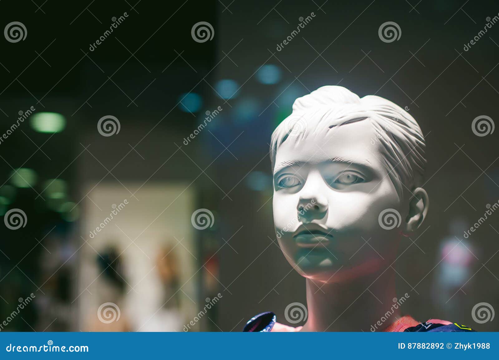 Dummy on a shop window stock photo. Image of objects - 87882892