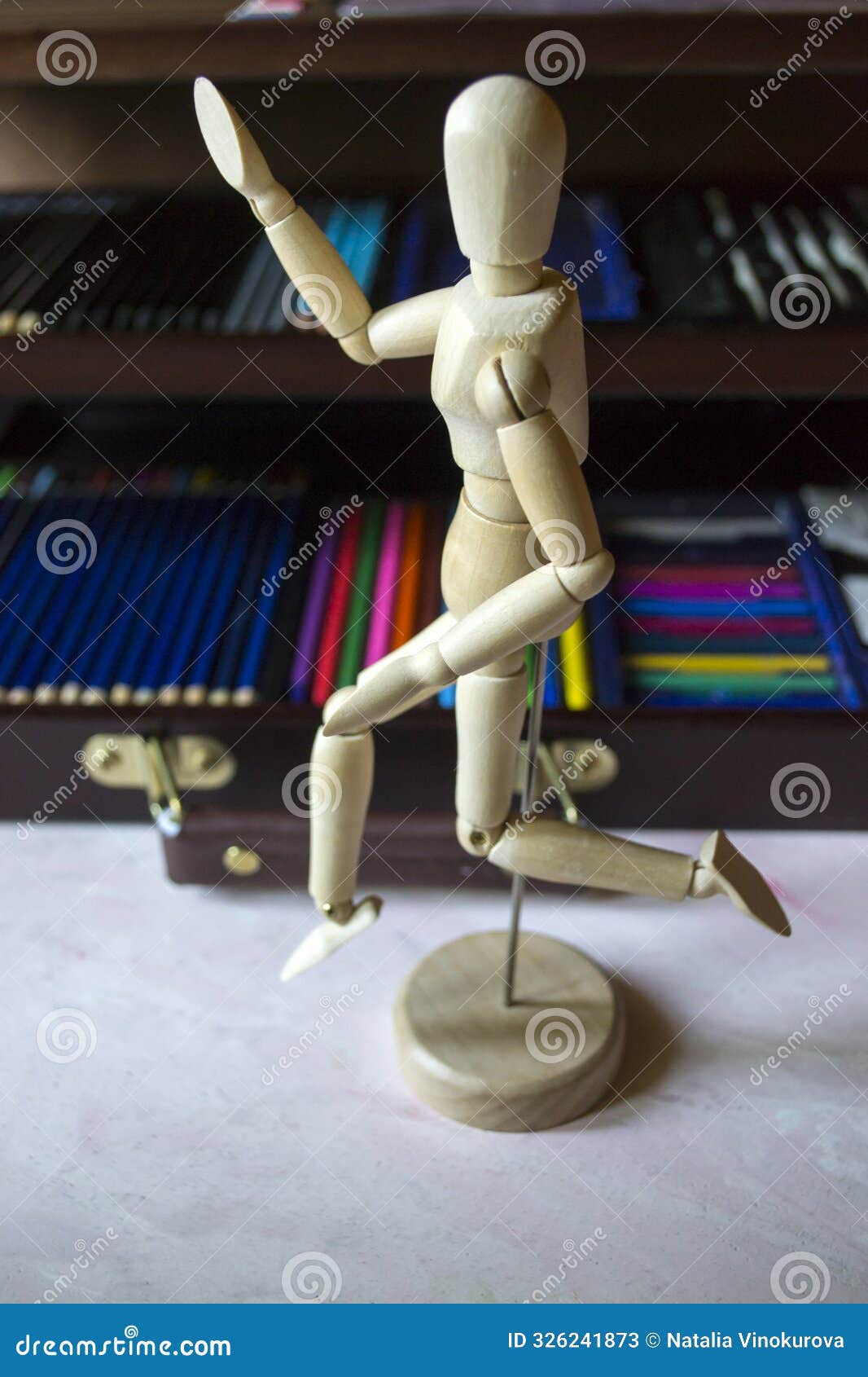 Dummy for Sketching and Tools for Drawing on the Table. Stock Image ...