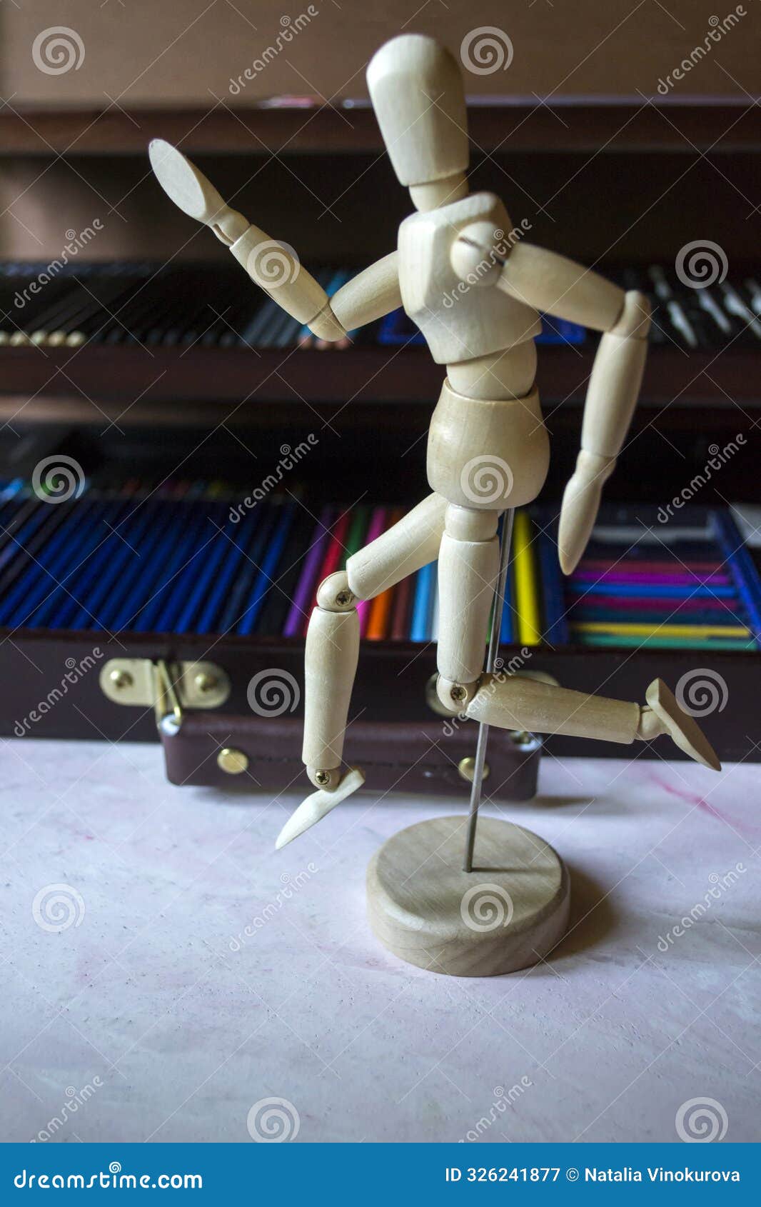 Dummy for Sketching and Tools for Drawing on the Table. Stock Image ...