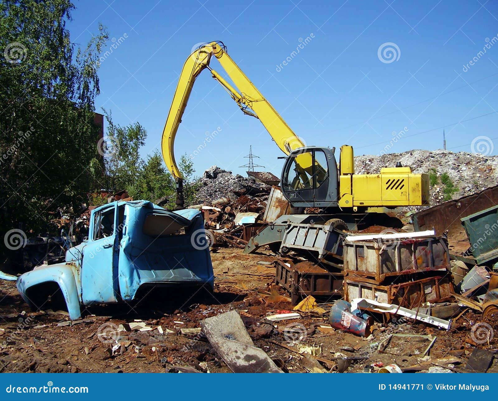 Dump stock image. Image of processing, metal, ground - 14941771