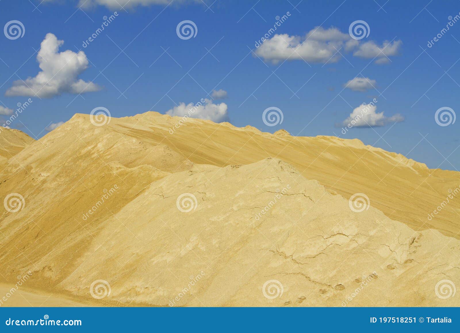 Dump of an Abandoned Sand Pit, Sand Against the Sky, Background Stock ...