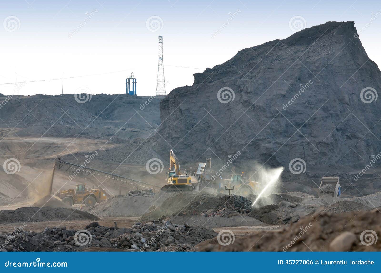 Dump of the coal mine stock photo. Image of dirty, garbage - 35727006