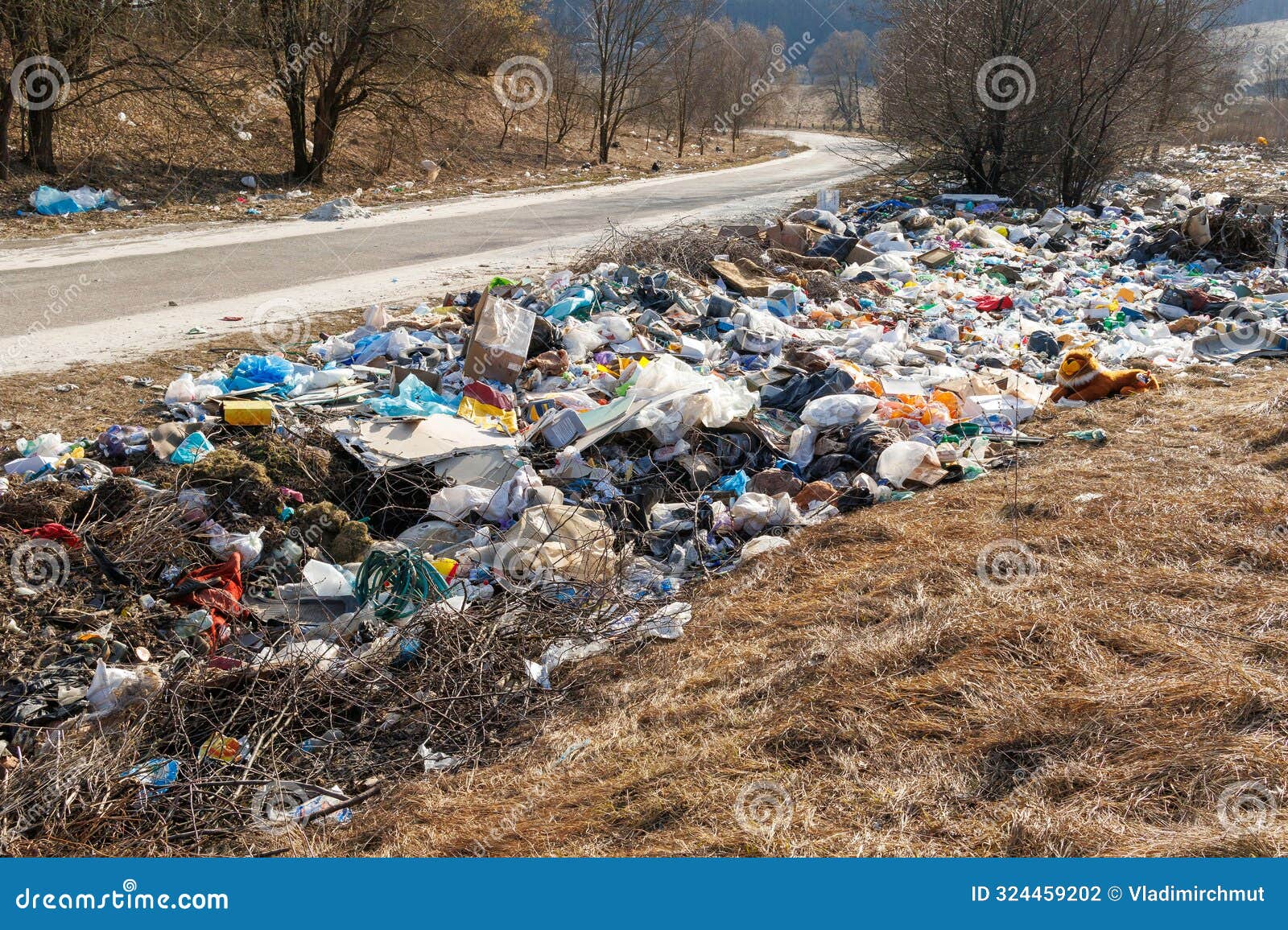 A Dump of Garbage Left on the Side of the Road To Understand the ...