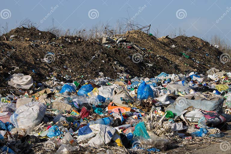 Dump Heap of Garbage and Waste. Environmental Pollution Stock Photo ...