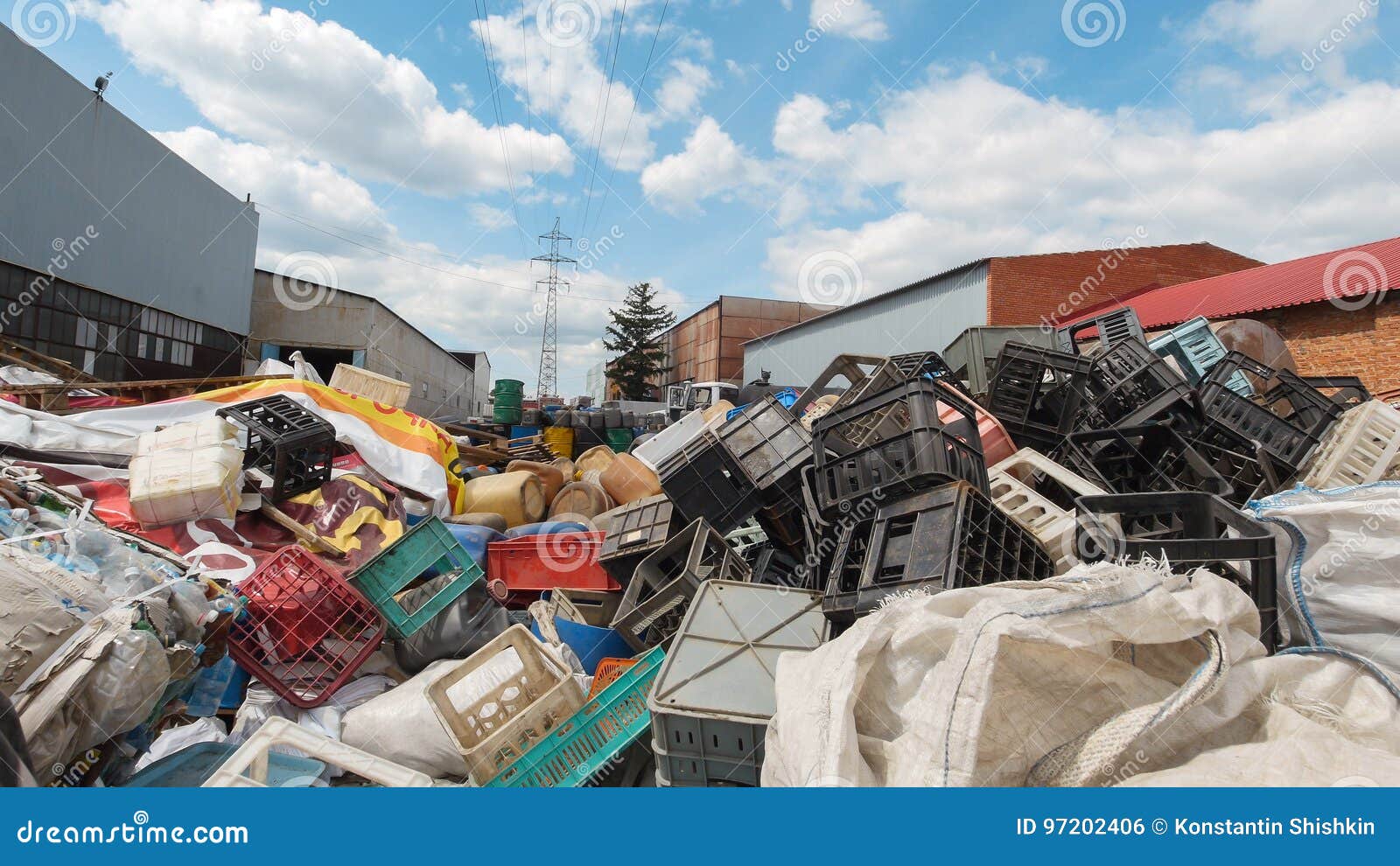 Dump Industrial Waste - Heaps of Plastic Debris Stock Photo - Image of ...