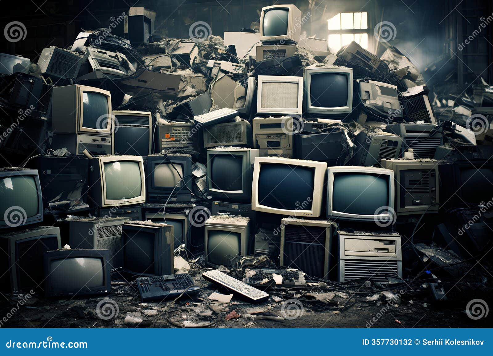 A Dump of Old Computers and Monitors, a Forgotten Era of Technology ...