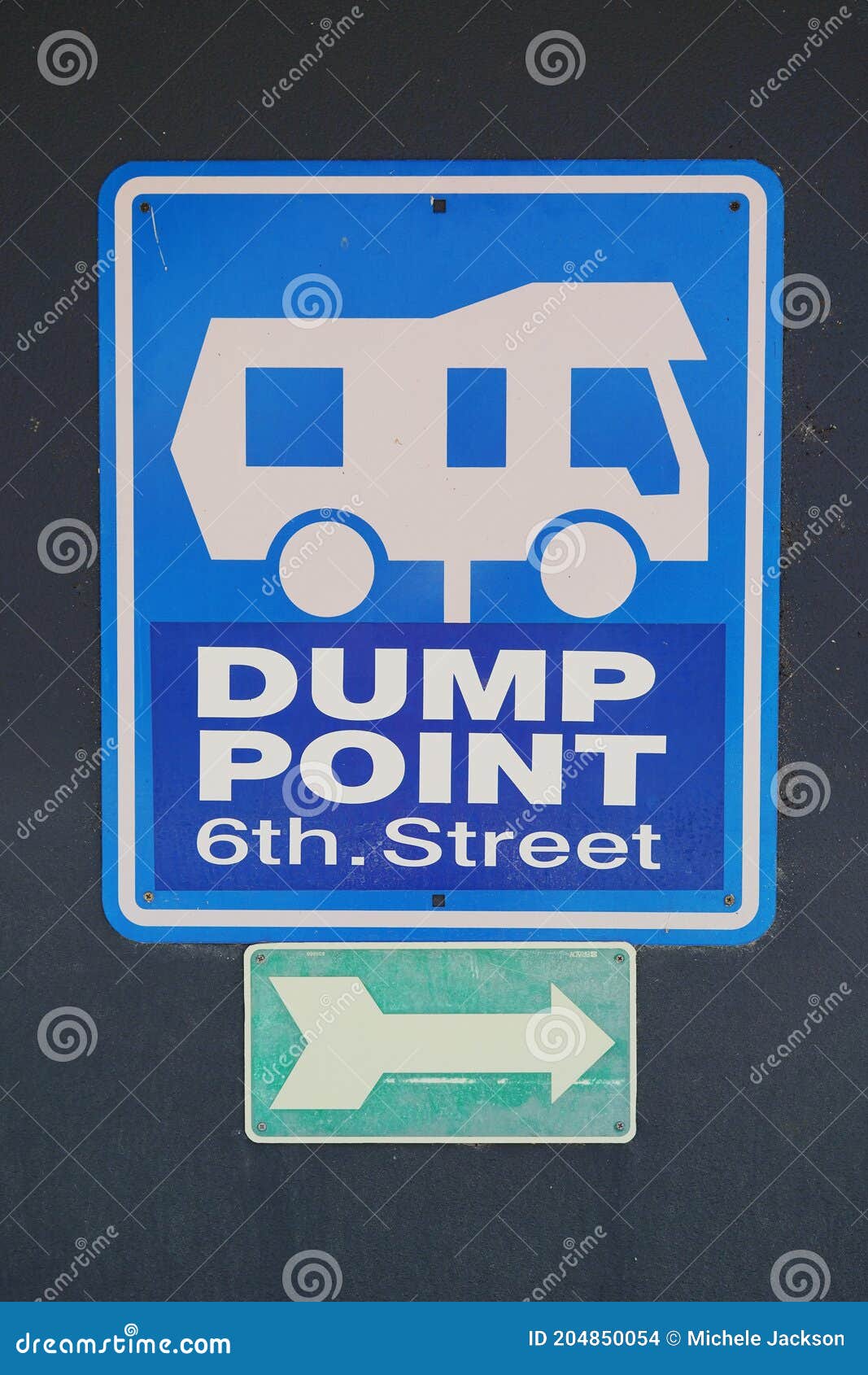 Dump Point Signage stock photo. Image of transportation - 204850054