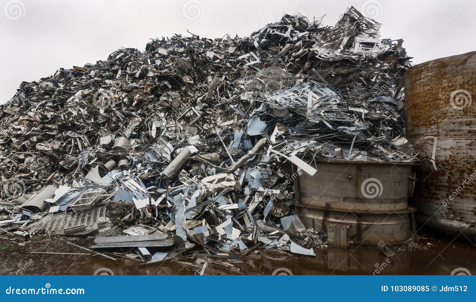 Dump of steel materials stock image. Image of metal - 103089085
