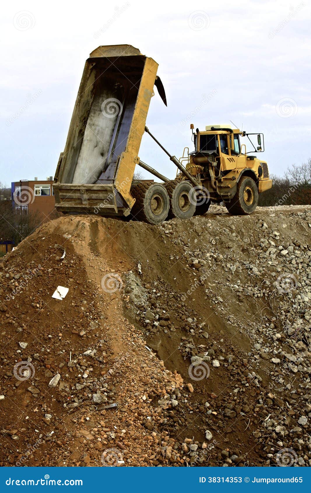 Dump truck stock image. Image of concrete, demolition - 38314353