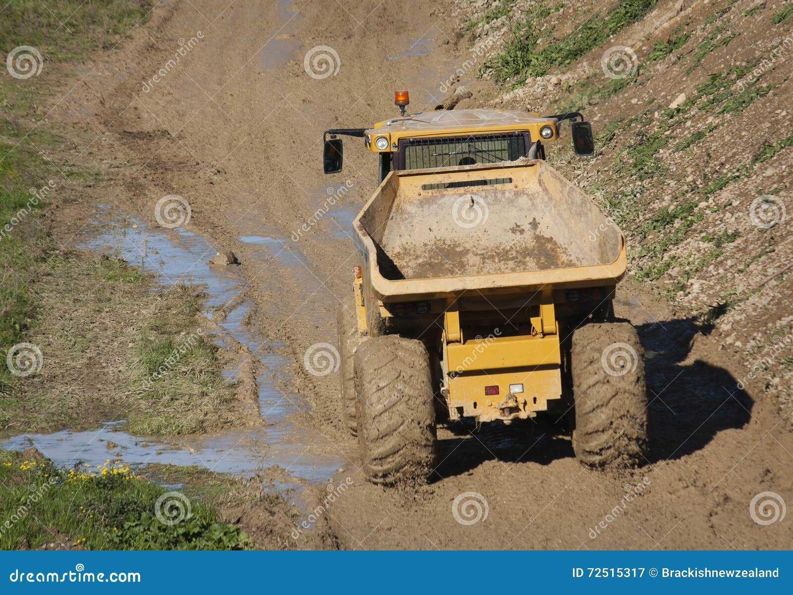 Dump Truck stock image. Image of dump, excavator, load - 72515317