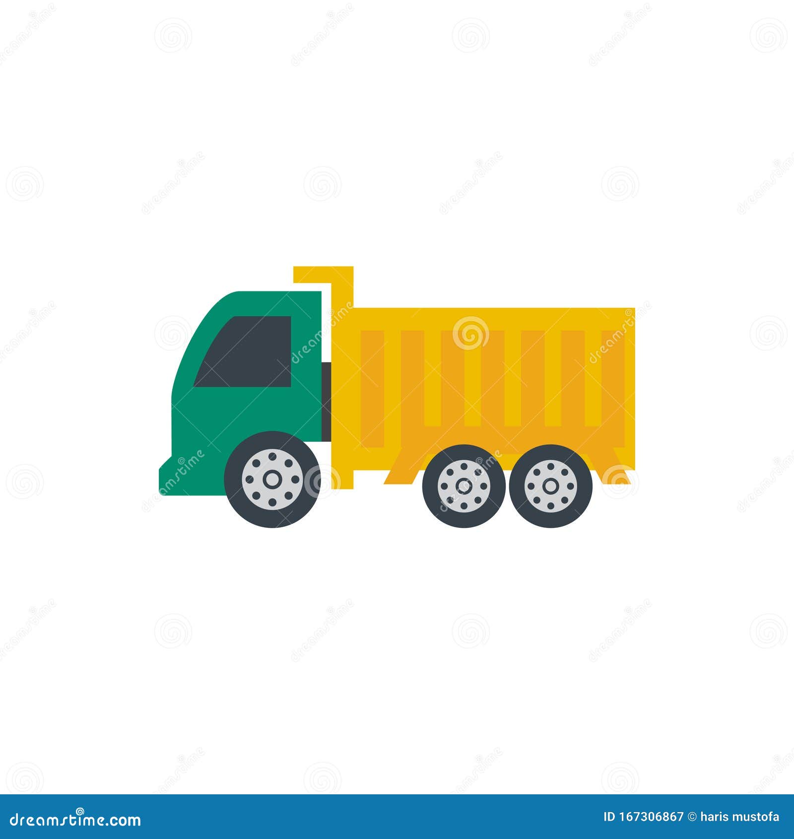 Dump Truck Icon Design Template Vector Isolated Stock Vector ...