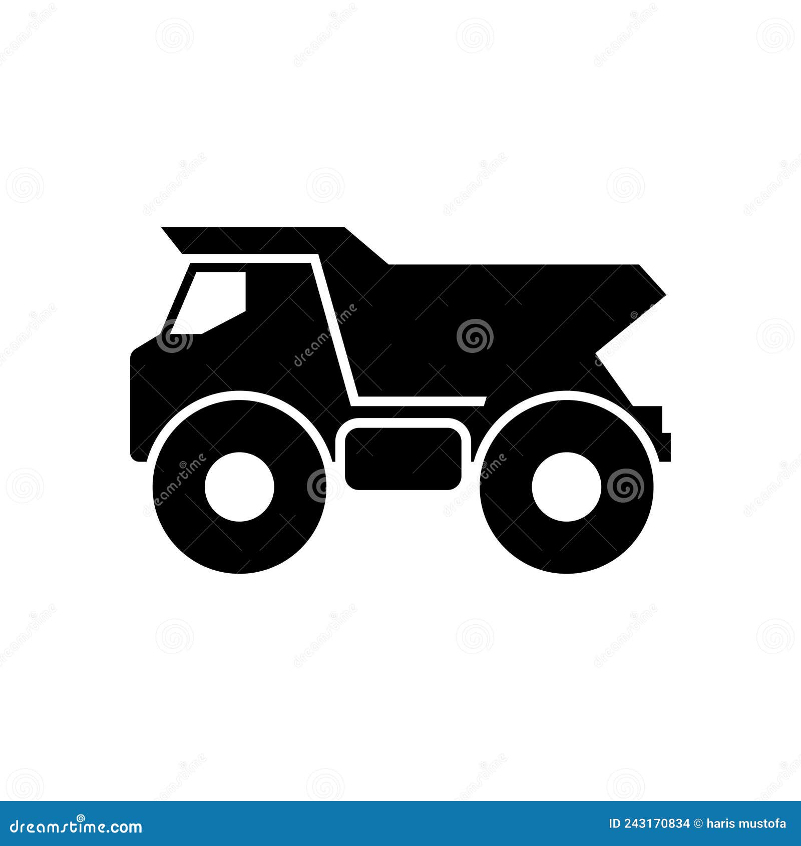 Dump Truck Icon Design Template Vector Isolated Illustration Stock ...
