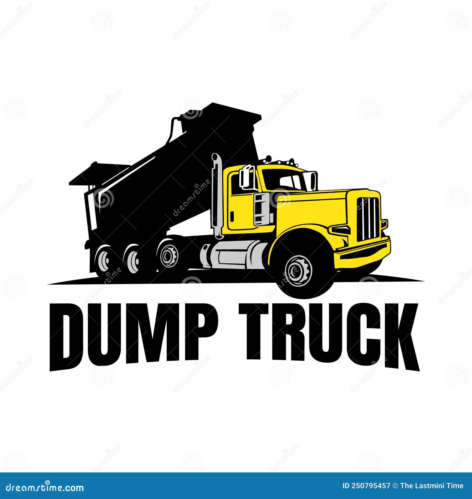 Dump truck logo design stock vector. Illustration of badge - 250795457