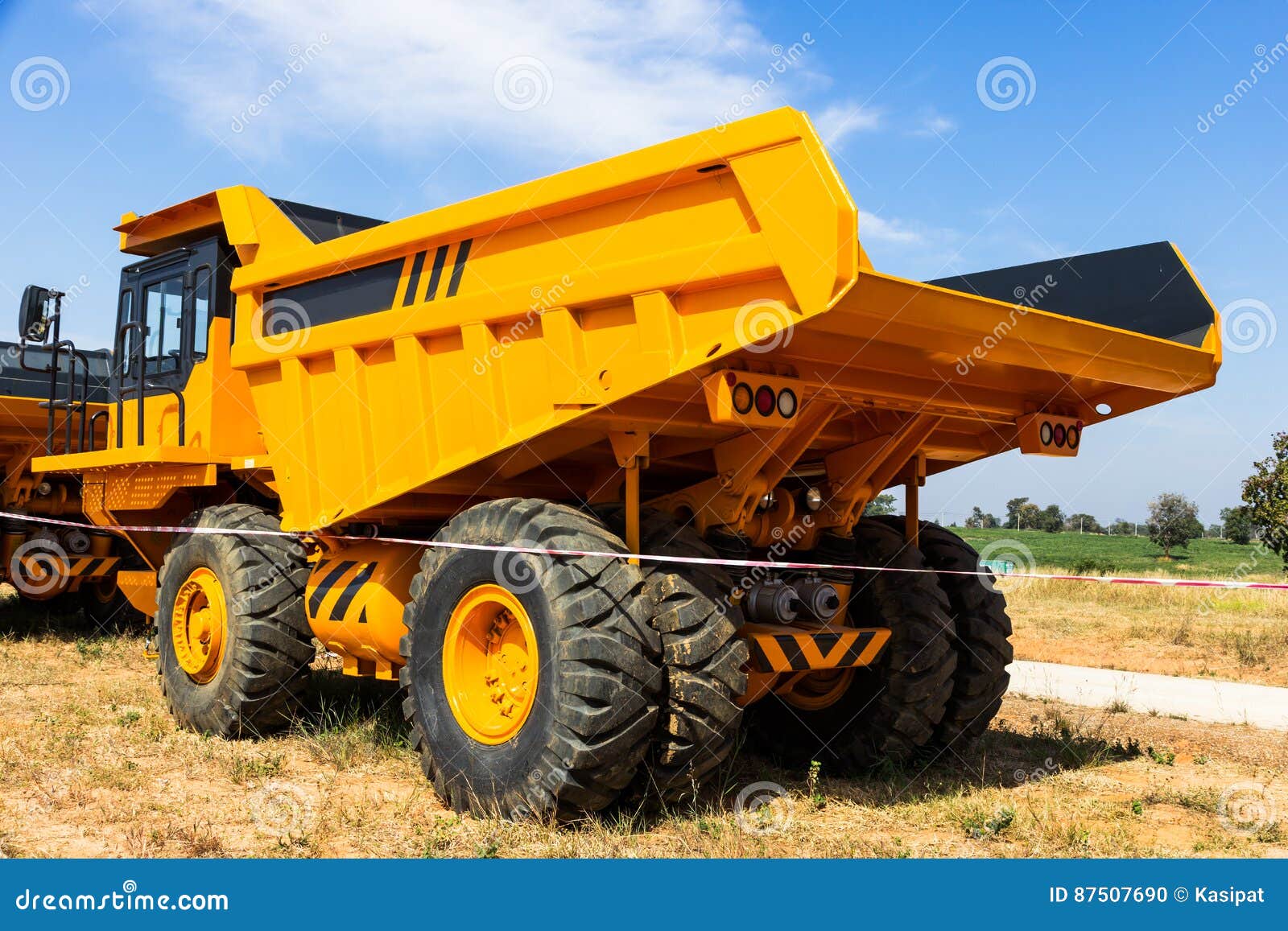 Dump truck stock photo. Image of yellow, construction - 87507690