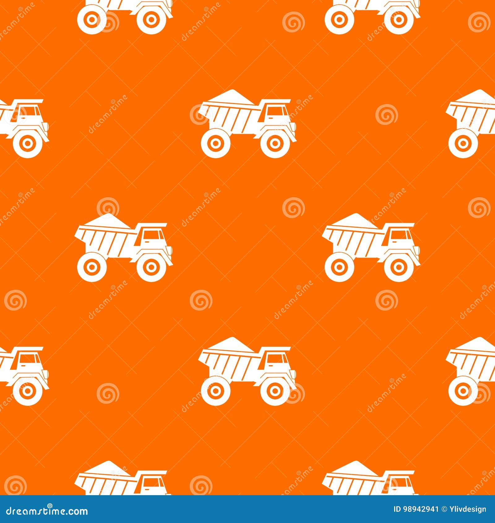 Dump Truck with Sand Pattern Seamless Stock Vector - Illustration of ...