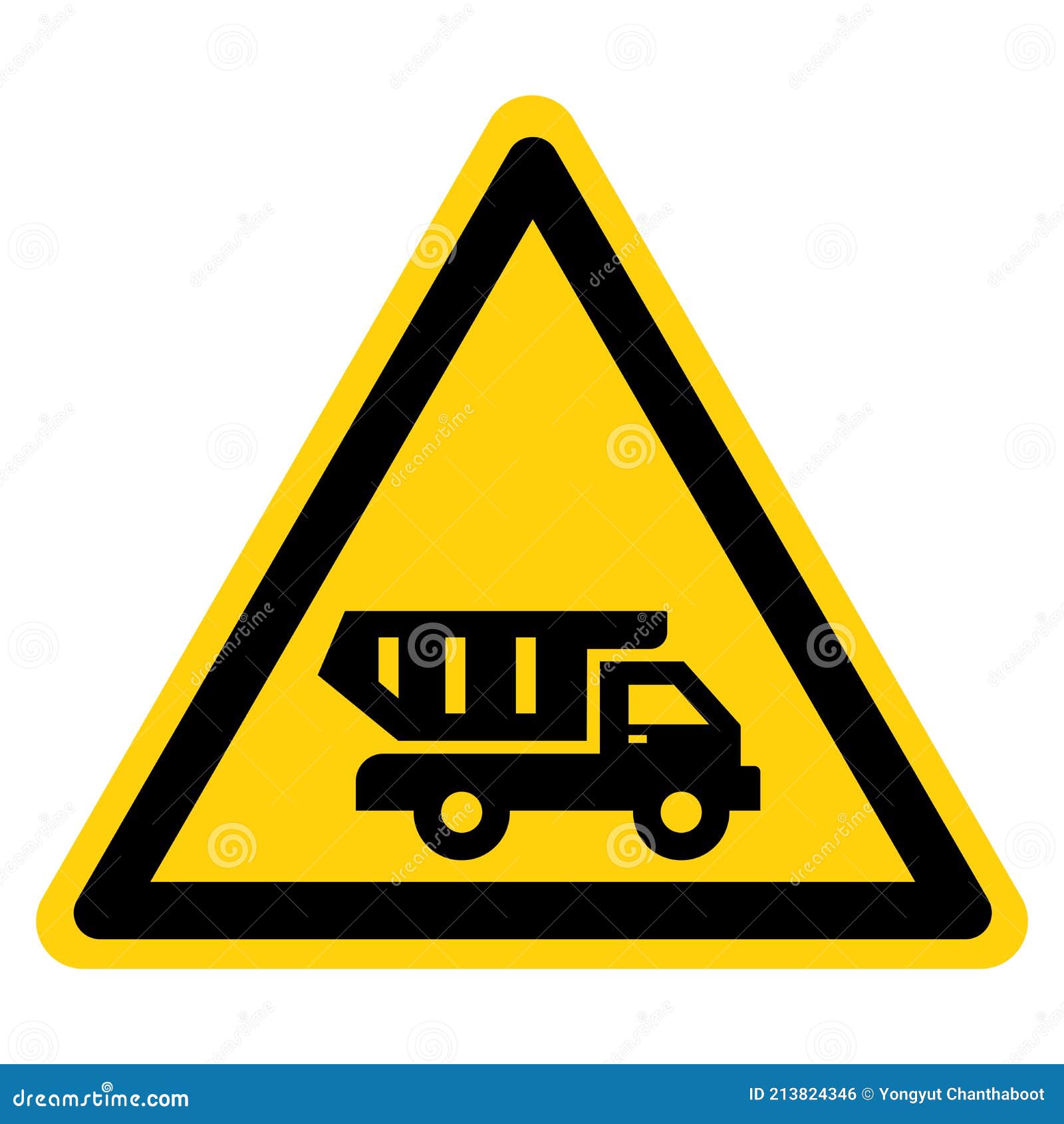 Dump Truck Symbol Sign,Vector Illustration, Isolate on White Background ...