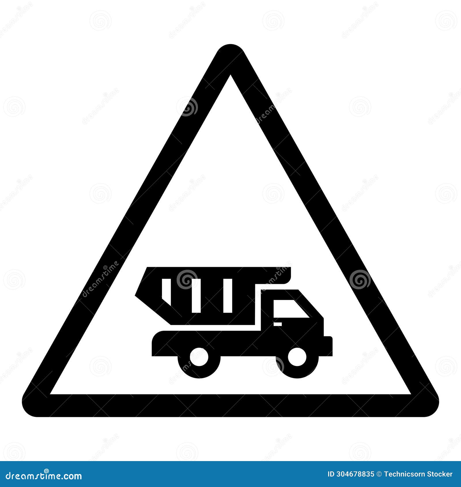 Dump Truck Symbol Sign,Vector Illustration, Isolate on White Background ...