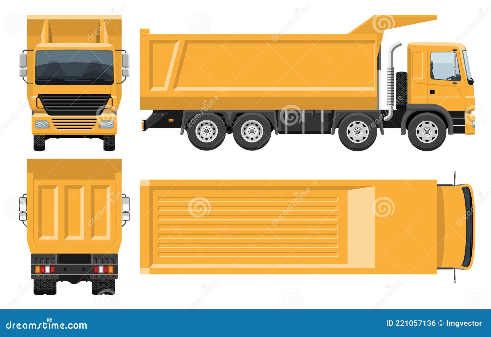 Dump Hauler Truck Design Vector | CartoonDealer.com #315196112