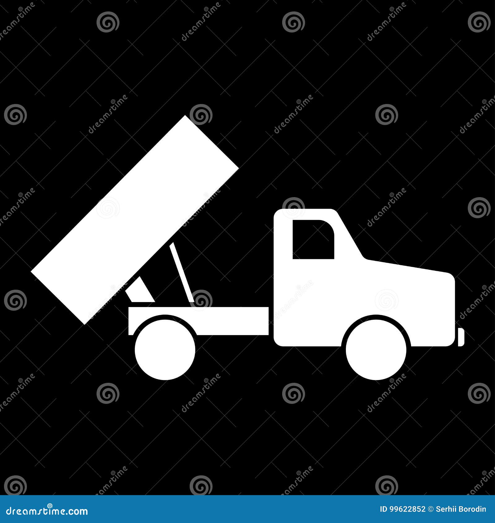 Dumper it is icon . stock vector. Illustration of symbol - 99622852