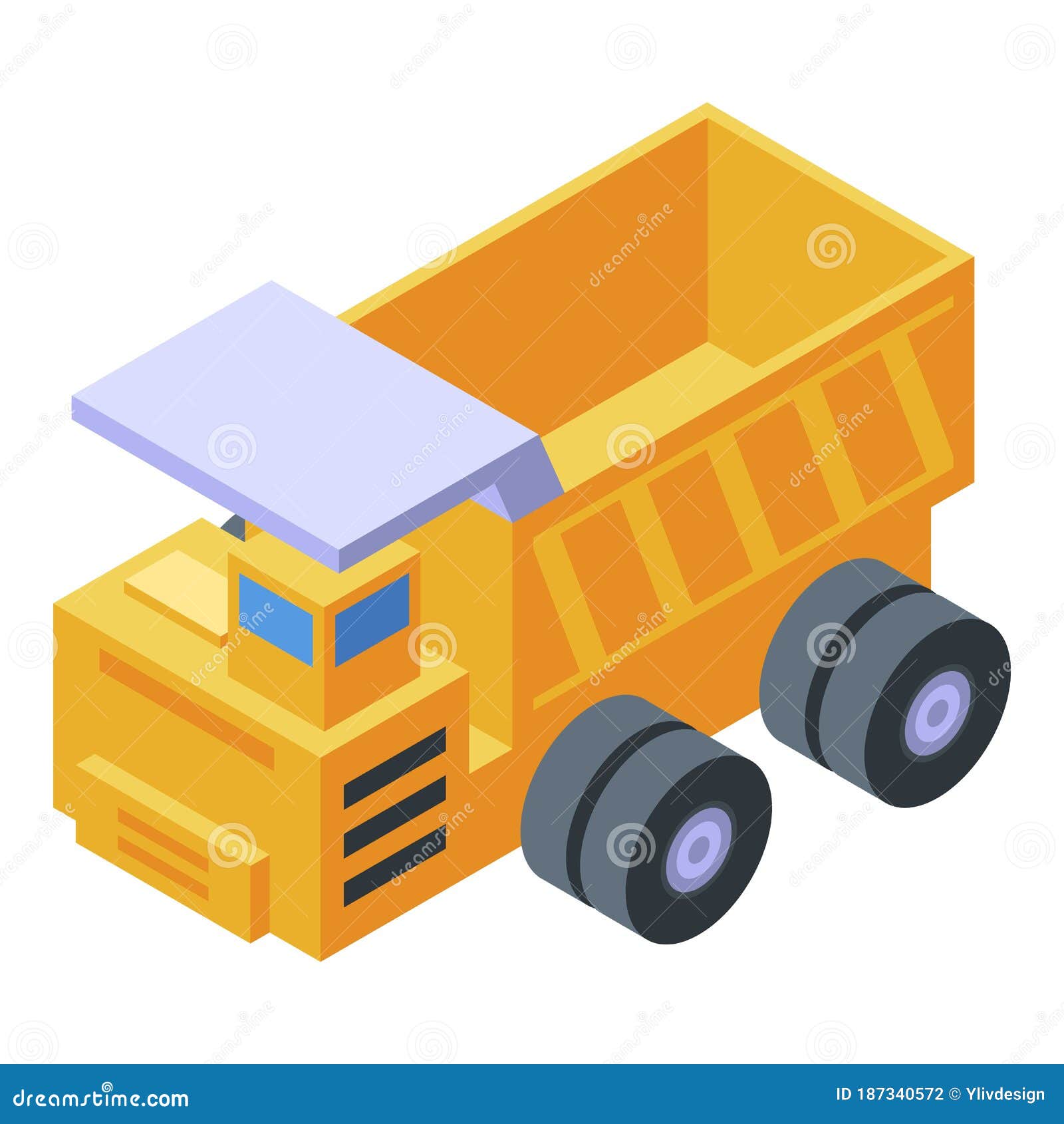 Dumper Icon, Isometric Style Stock Vector - Illustration of automobile ...
