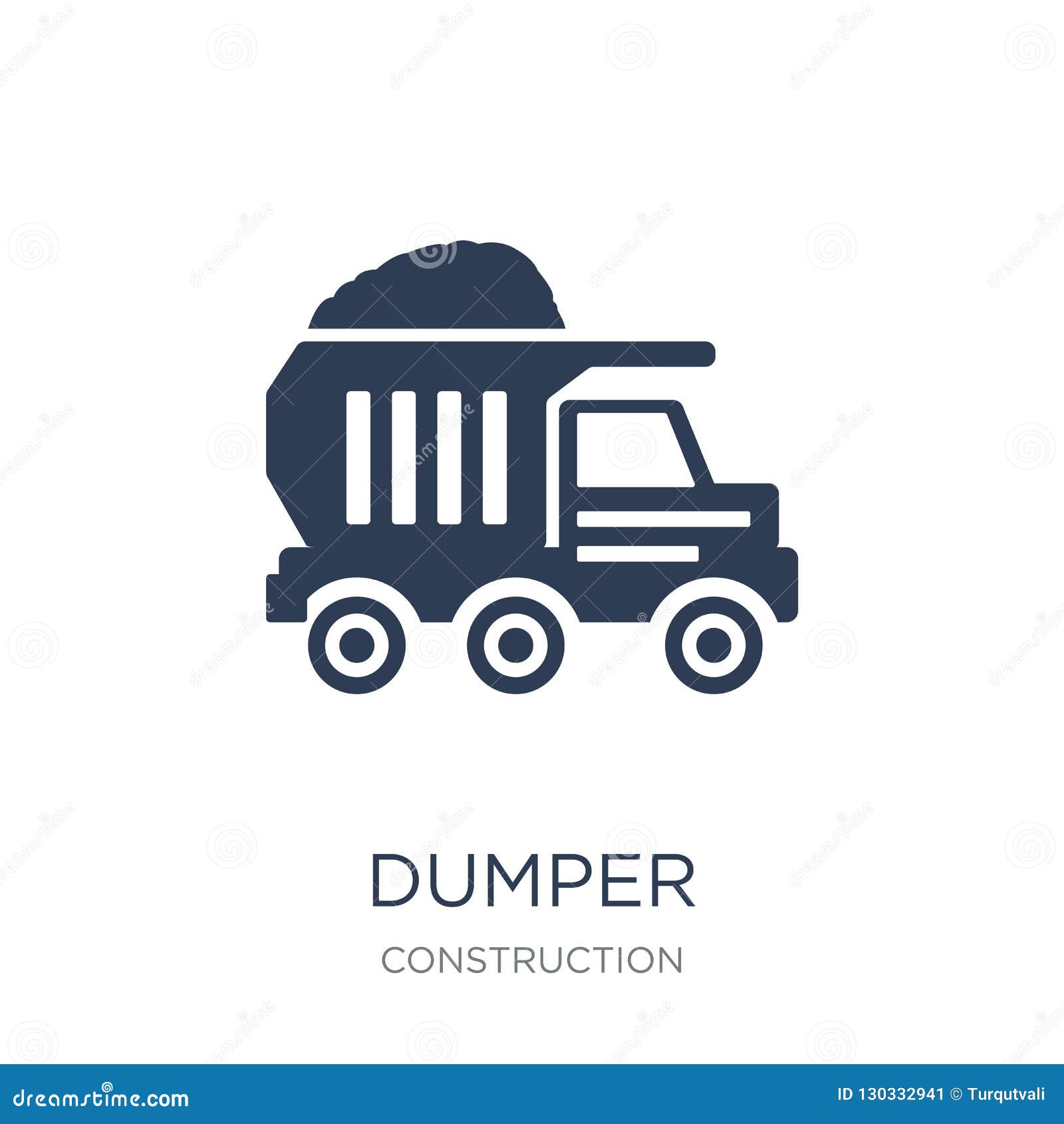 Dumper Icon. Trendy Flat Vector Dumper Icon on White Background Stock ...