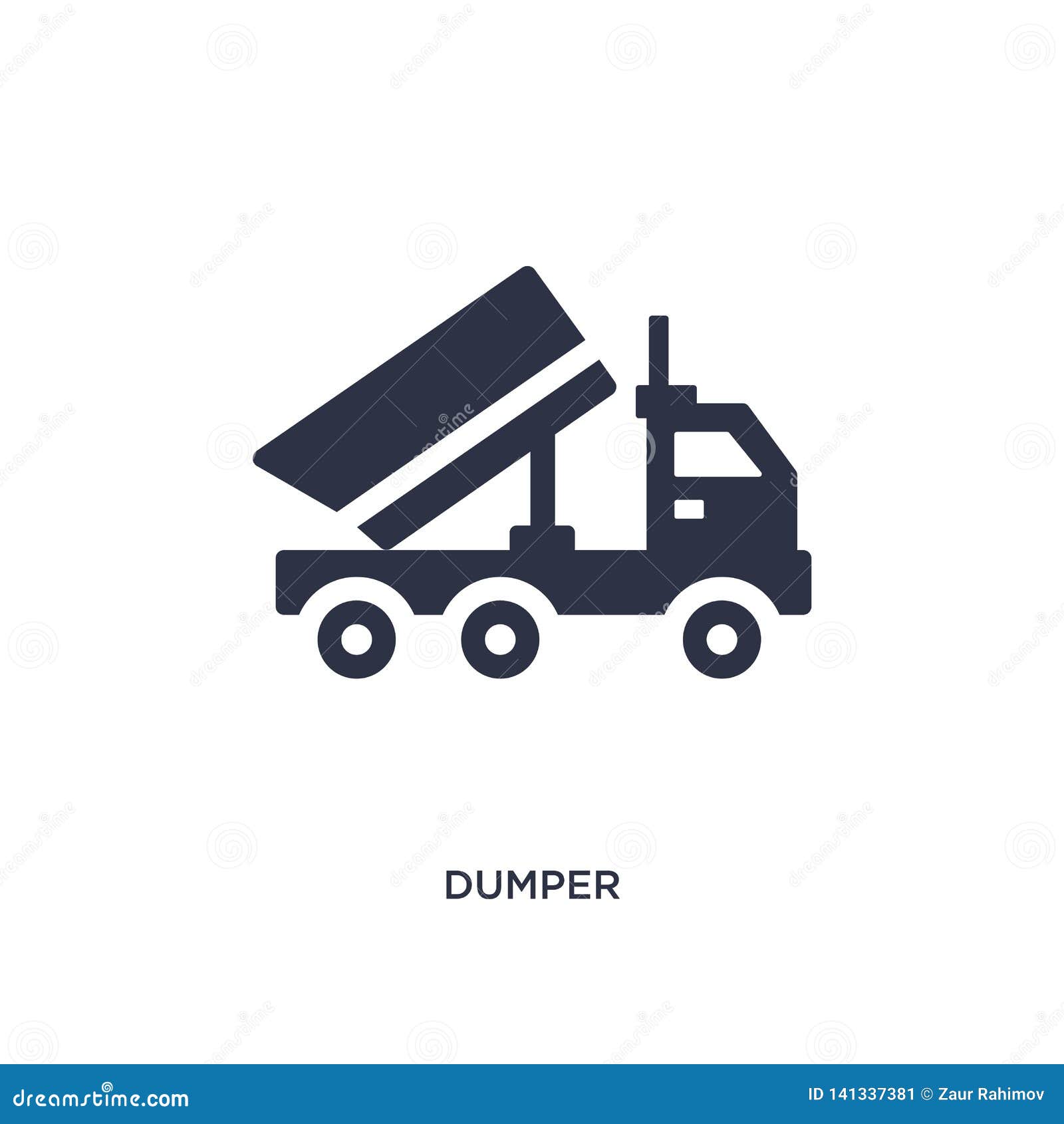 Dumper Icon On White Background. Simple Element Illustration From Tools ...