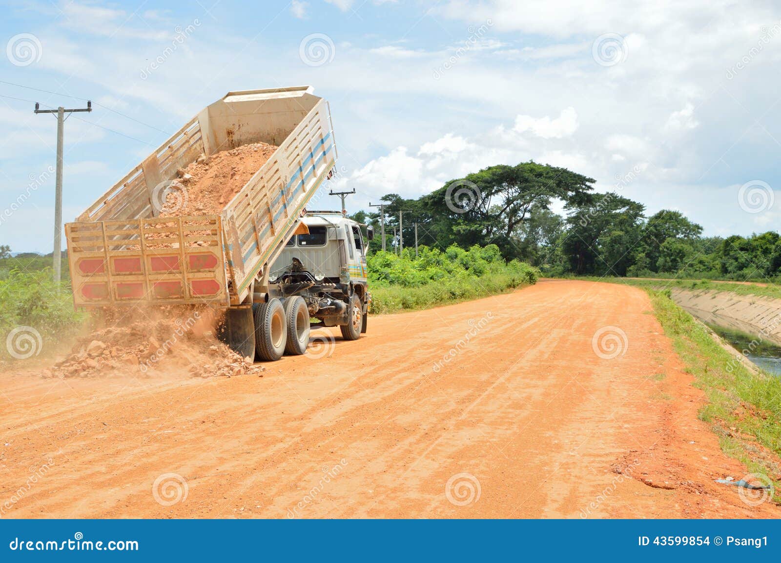 Dumper stock photo. Image of sand, equipment, soil, heavy - 43599854