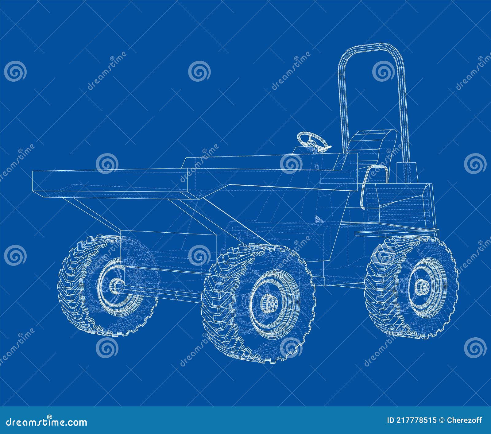 Dumper Truck. Vector stock vector. Illustration of vector - 217778515