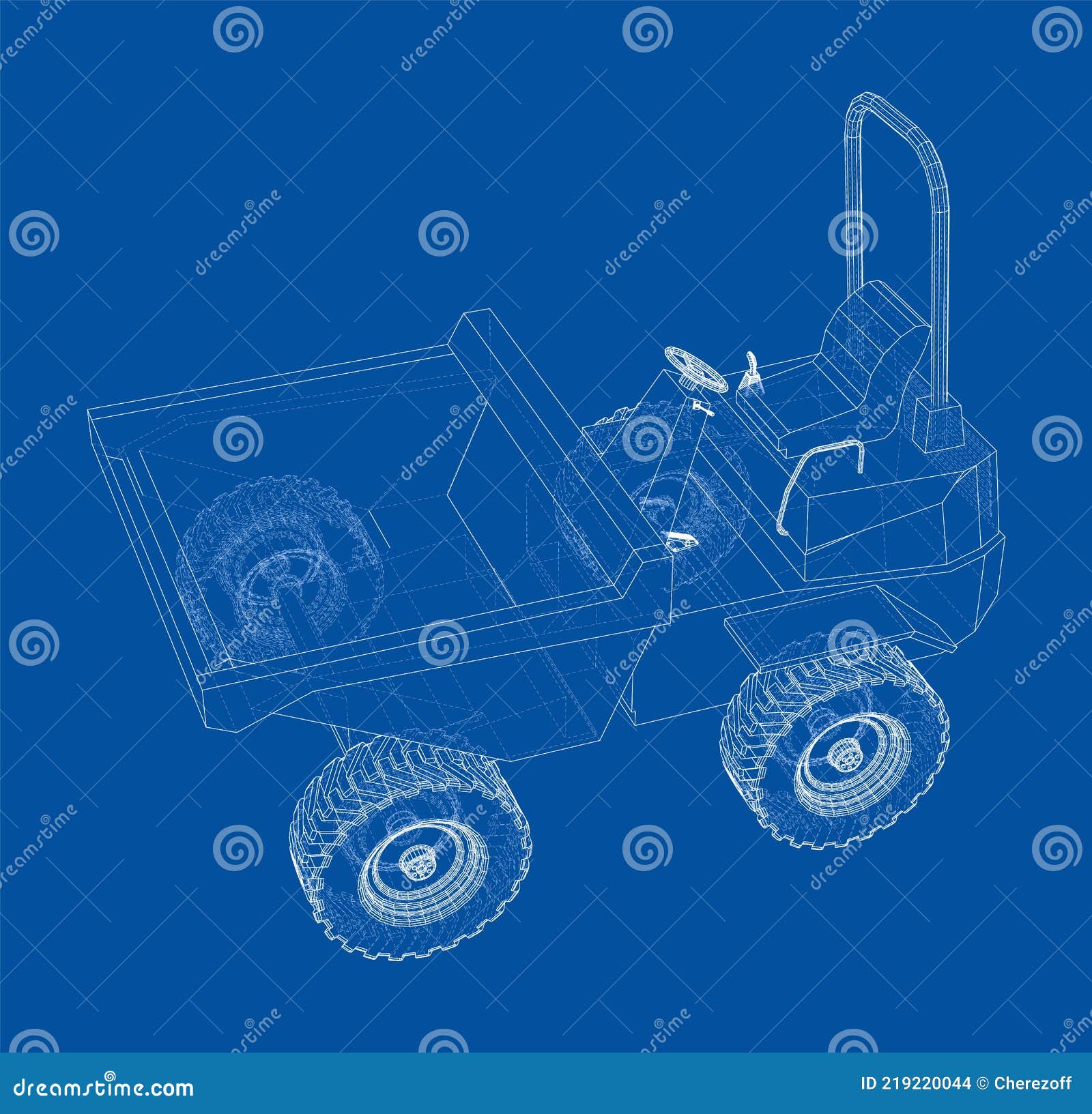 Dumper Truck. Vector stock vector. Illustration of transport - 219220044