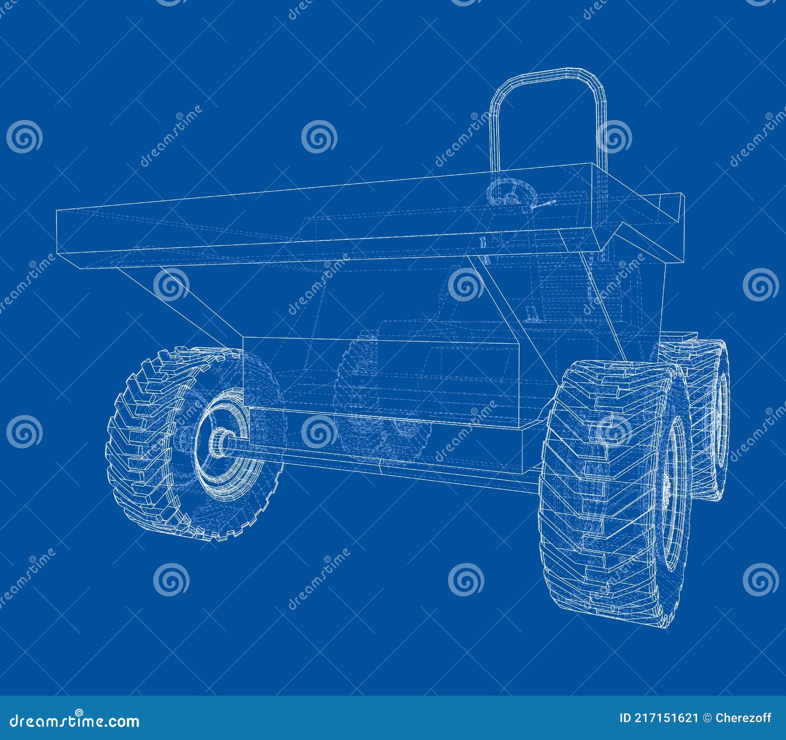Dumper Truck. Vector stock vector. Illustration of truckload - 217151621